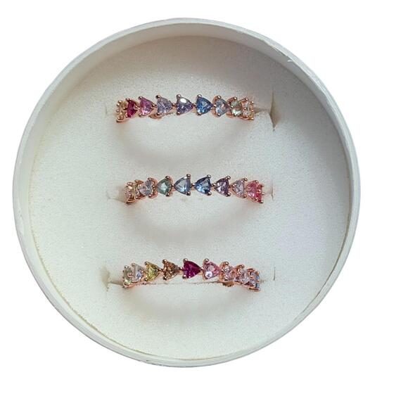 Jewelry | Bomb Party Mha Rings Sz 11 Take A Deep Breath Rainbow On Rose ...